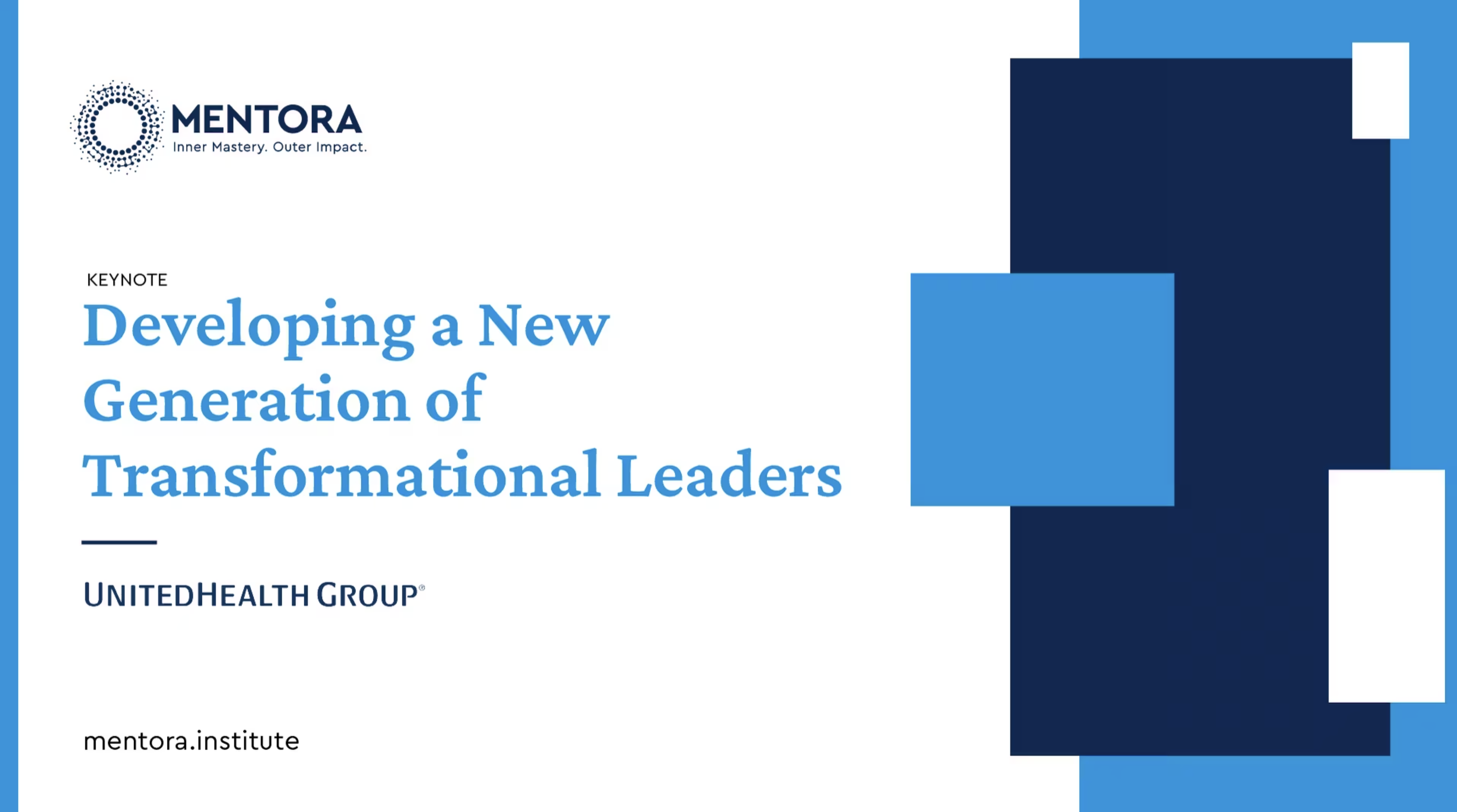 Developing a New Generation of Transformational Leaders- Keynote at ...