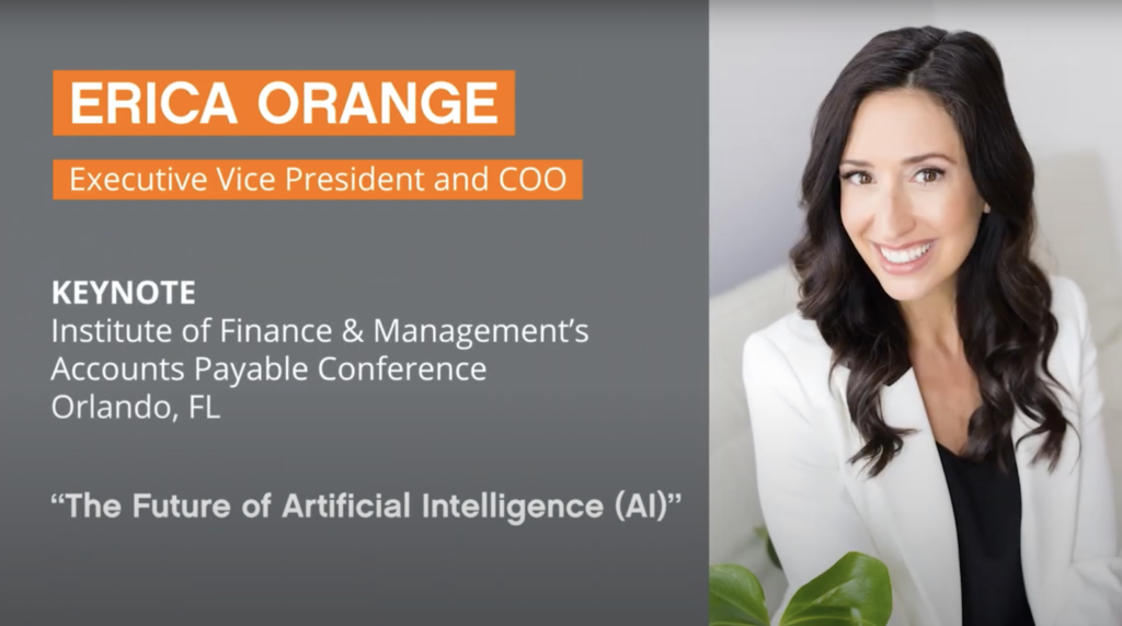 Erica Orange Keynote at the IOFM APP2P Spring Conference & Expo ...