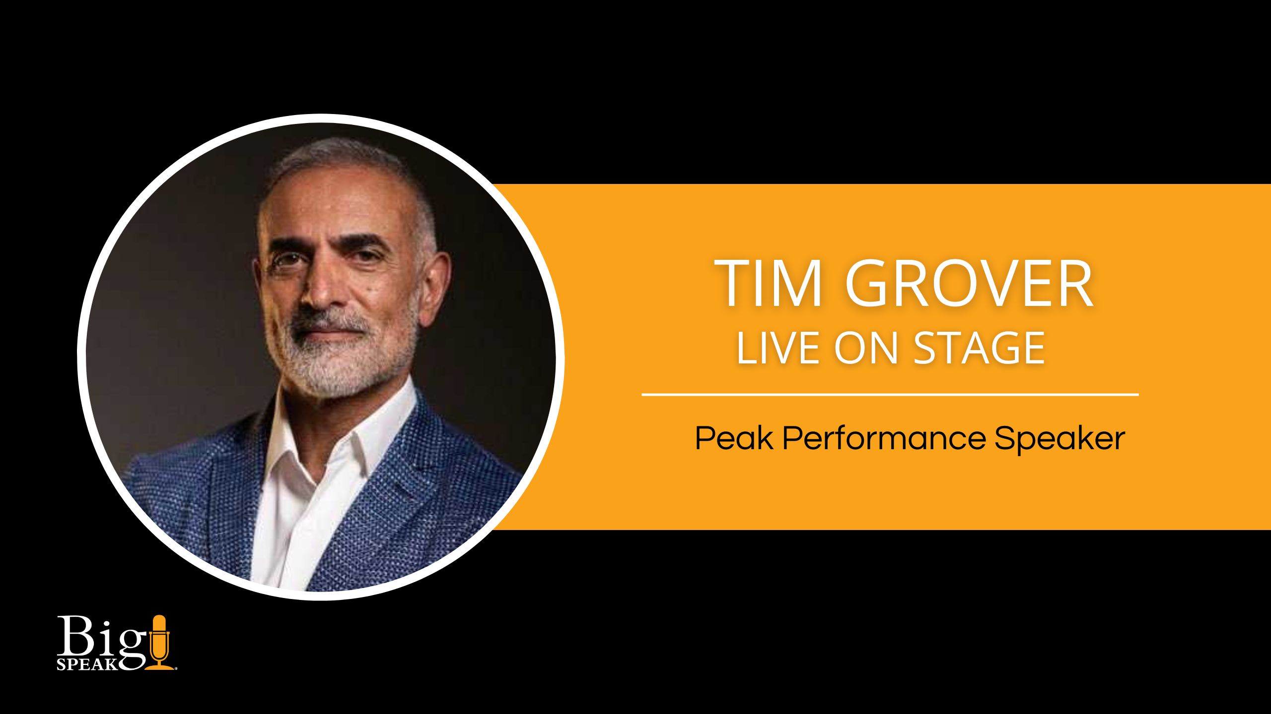 Tim Grover - Peak Performance Speaker - Live on Stage - BigSpeak ...