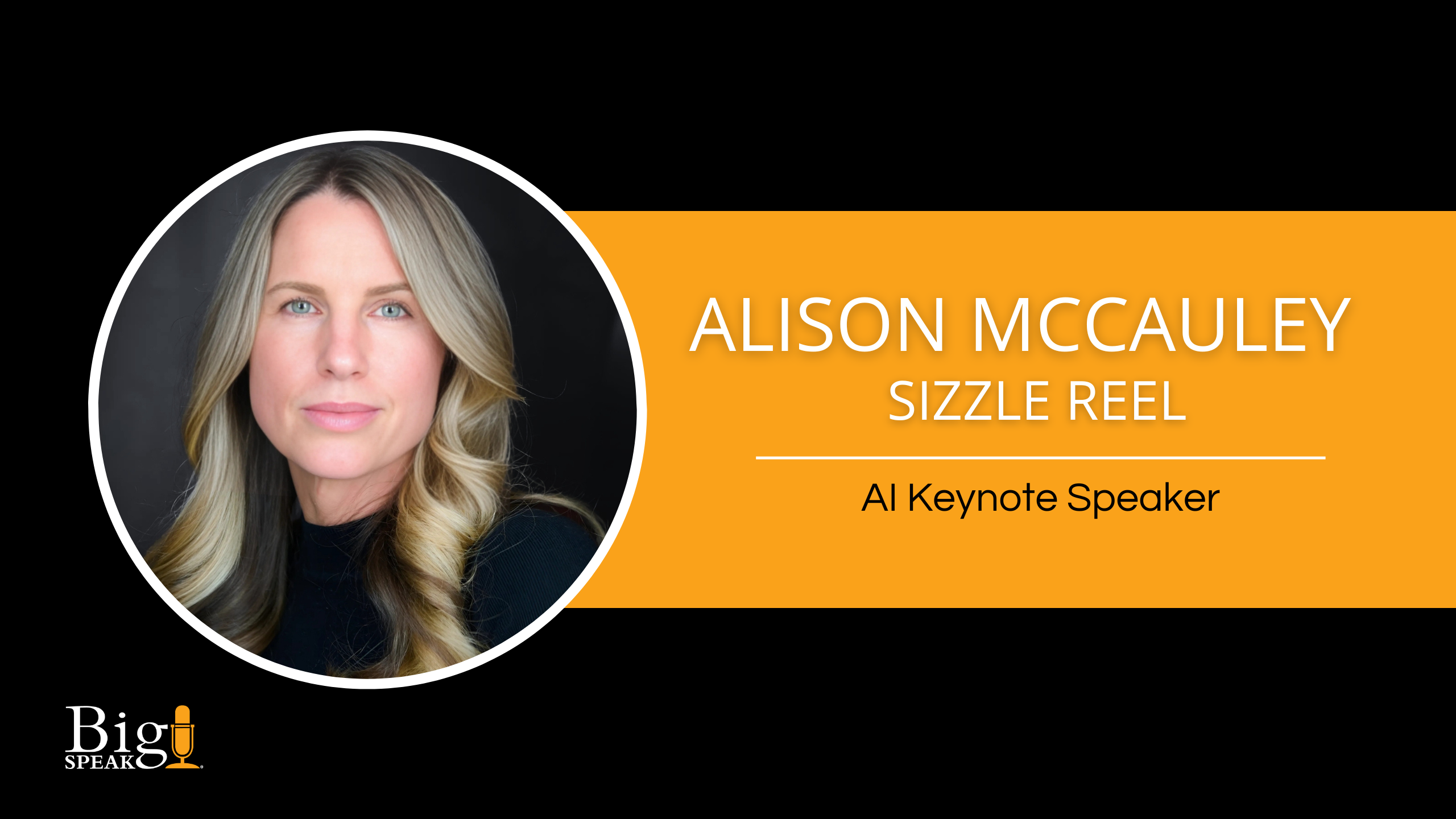 Alison McCauley - AI Speaker - Speaker Reel - 2026 - BigSpeak ...