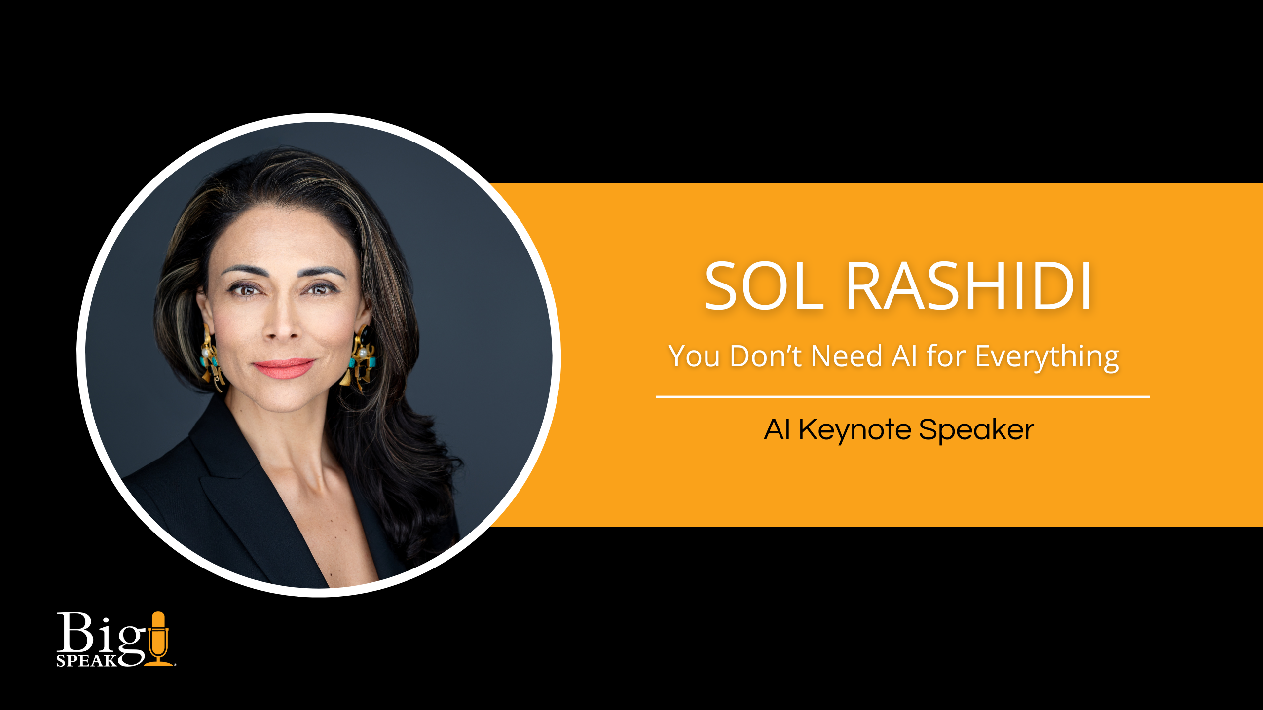 Sol Rashidi - AI Keynote Speaker - You don't need AI for everything ...